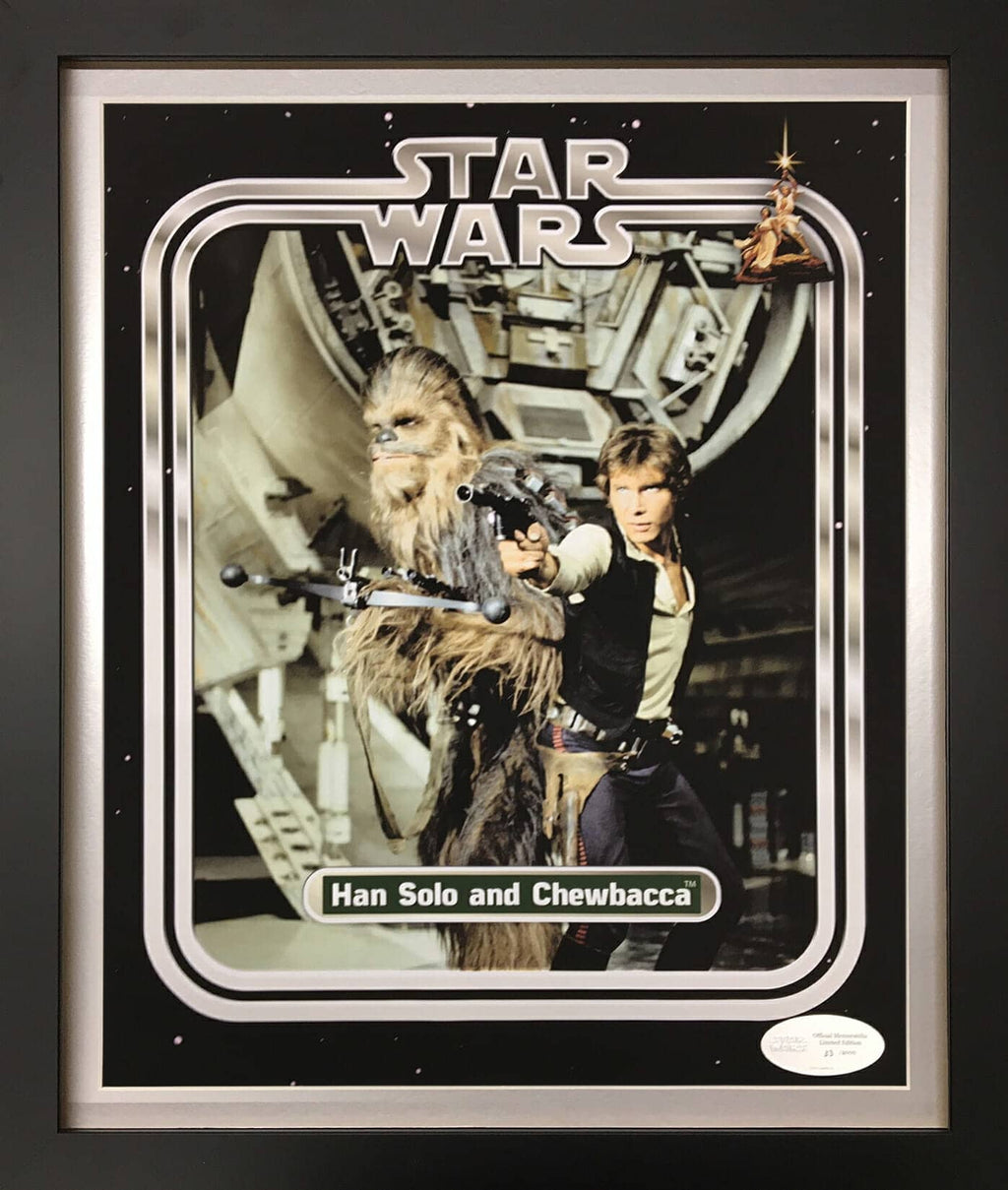 Han Solo & Chewbacca Starwars Limited Edition Print Framed – Icons of Sport