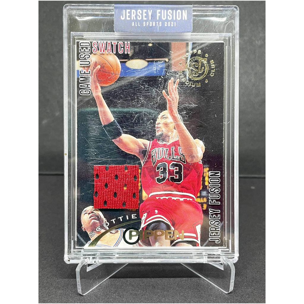 2021 Topps Stadium Club Scottie Pippen Jersey Fusion Game Used Swatch ...