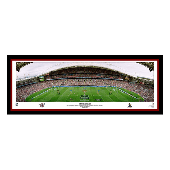 2008 Manly Sea Eagles L/Ed Ground Panoramic Framed – Icons of Sport