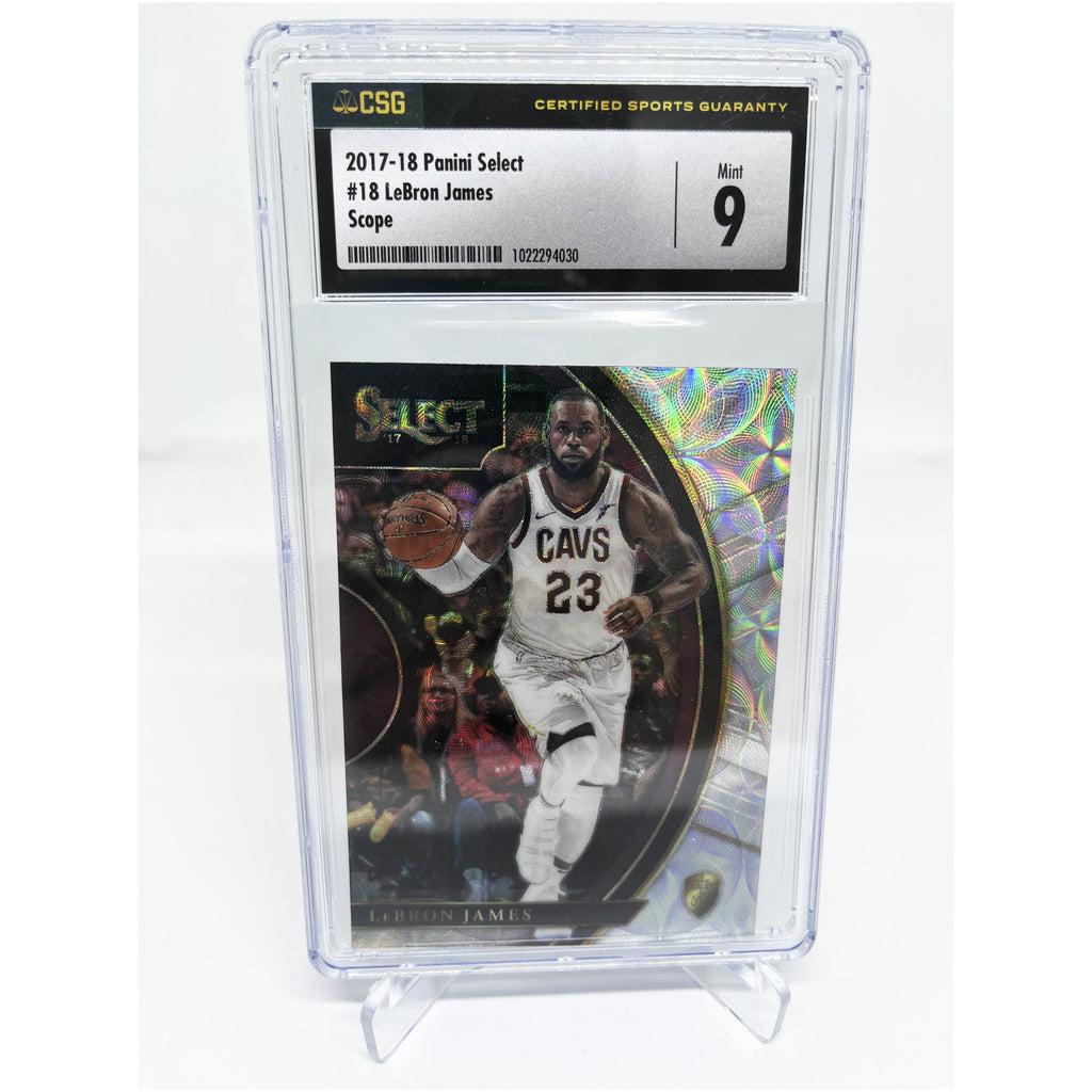 2017-18 Select Lebron James Scope CSG Mint 9 – Icons of Sport