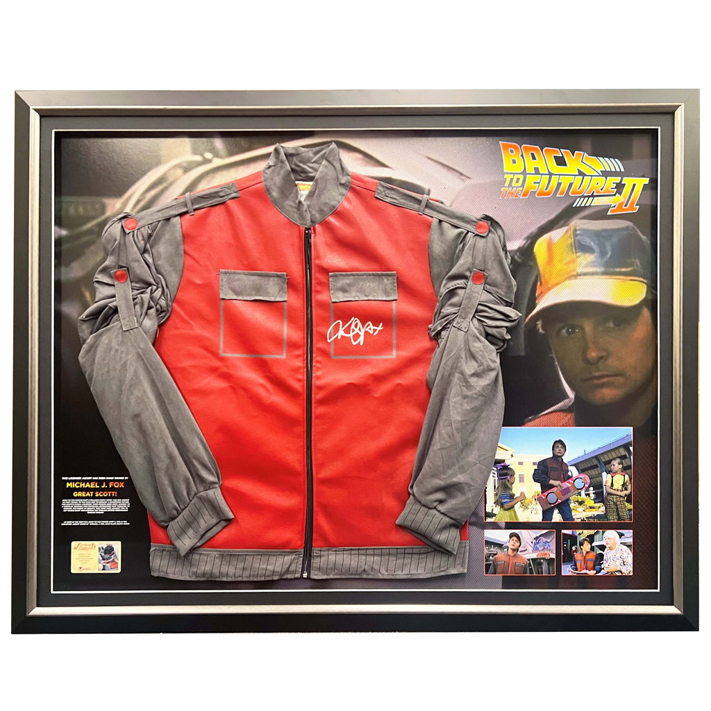 Michael J. Fox Signed Back To The Future II Jacket Framed – Icons of Sport