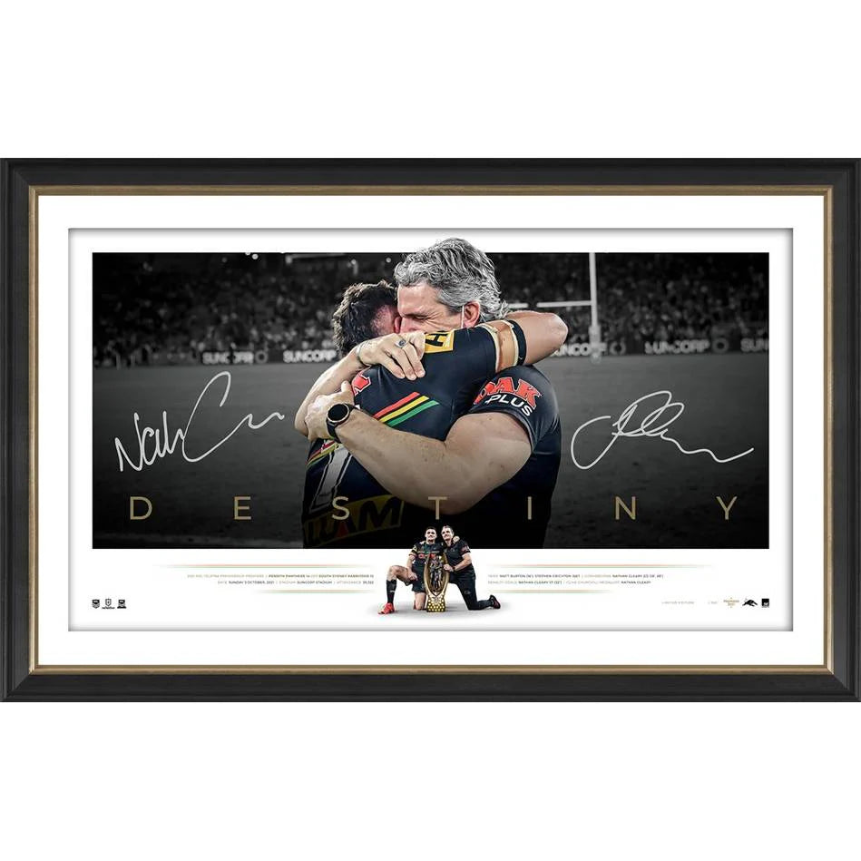 Penrith Panthers 2021 NRL Premiers Dual Signed Ivan & Nathan Cleary Of ...