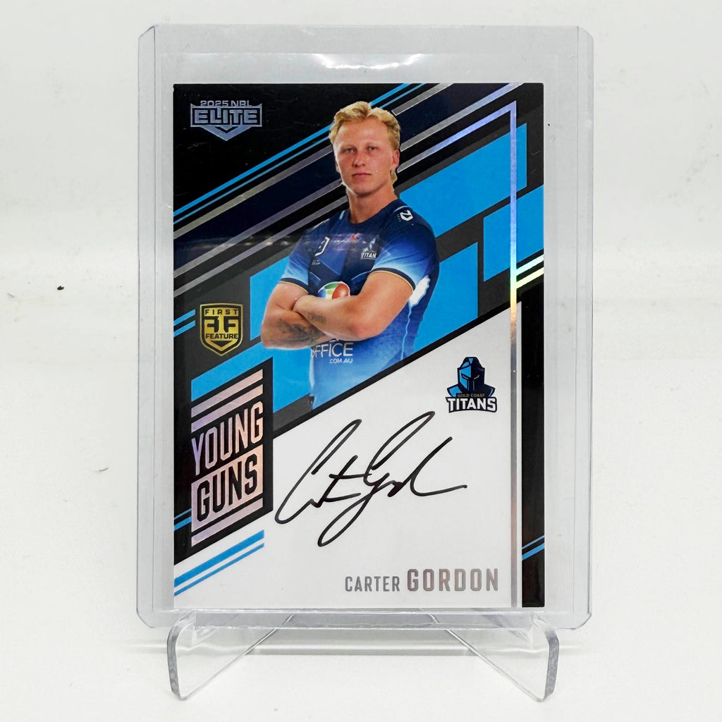 2025 NRL Elite Young Guns Signature Carter Gordon First Feature - YGS ...