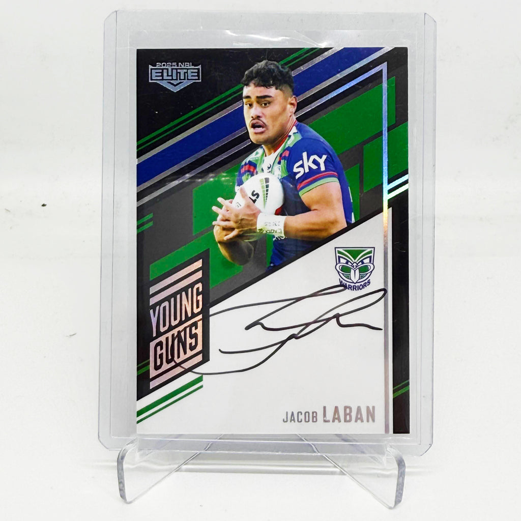 2025 NRL Elite Young Guns Signature Jacob Laban - YGS 16/17 042/159 ...