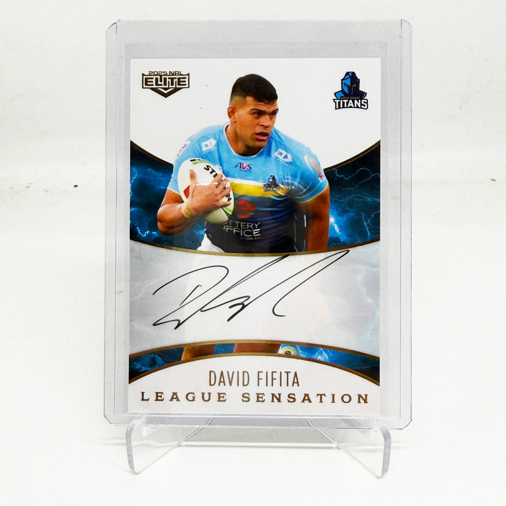 2025 NRL Elite League Sensation Signature White David Fifita - 60/96 L ...