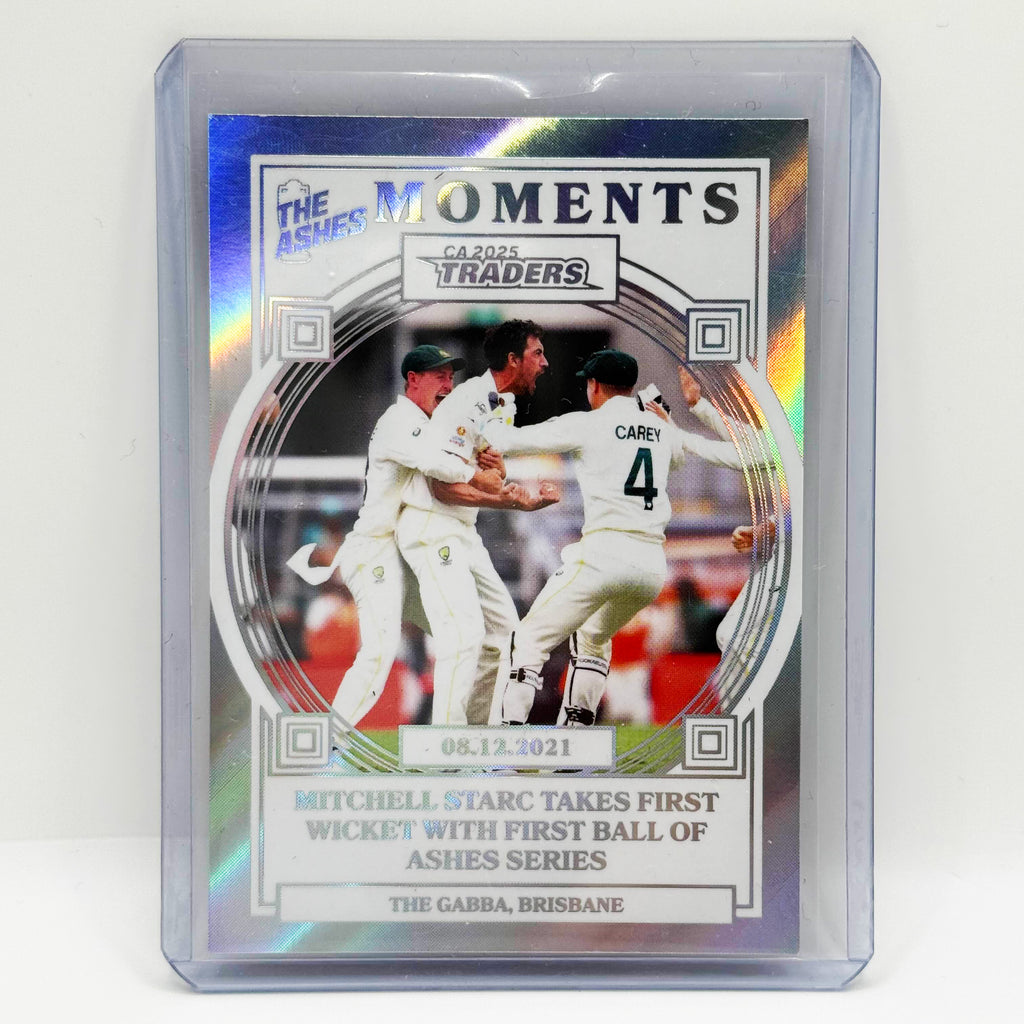 2025 Cricket Australia Traders The Ashes Moments Silver Mitchell Starc ...