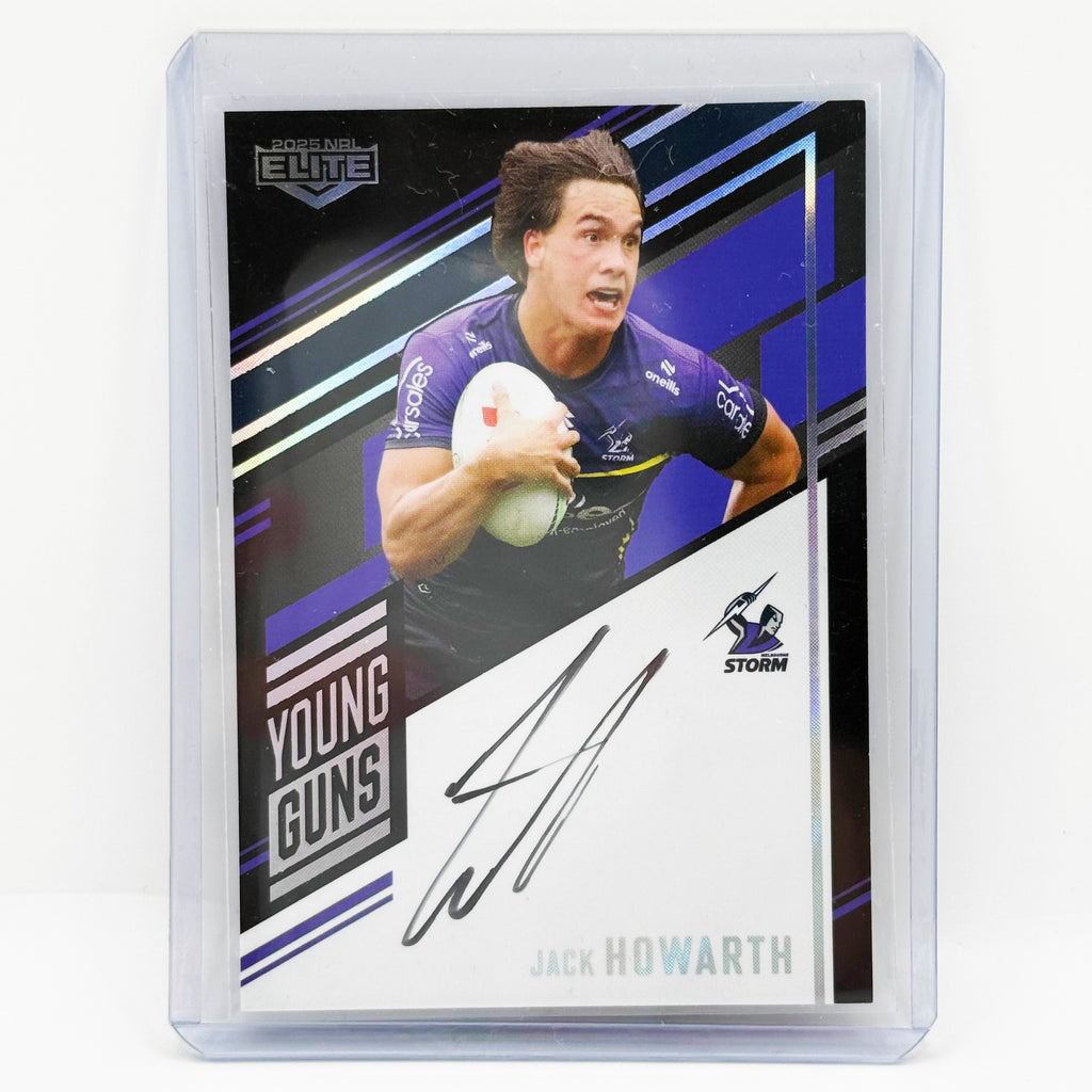 2025 NRL Elite Young Guns Signature Black Jack Howarth + Redemption Ca ...