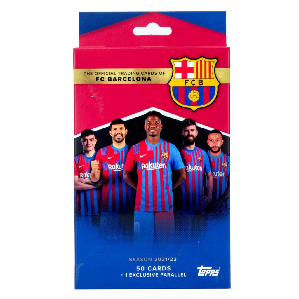 2021-22 Topps FC Barcelona Soccer Official Team Set (Hanger Box ...