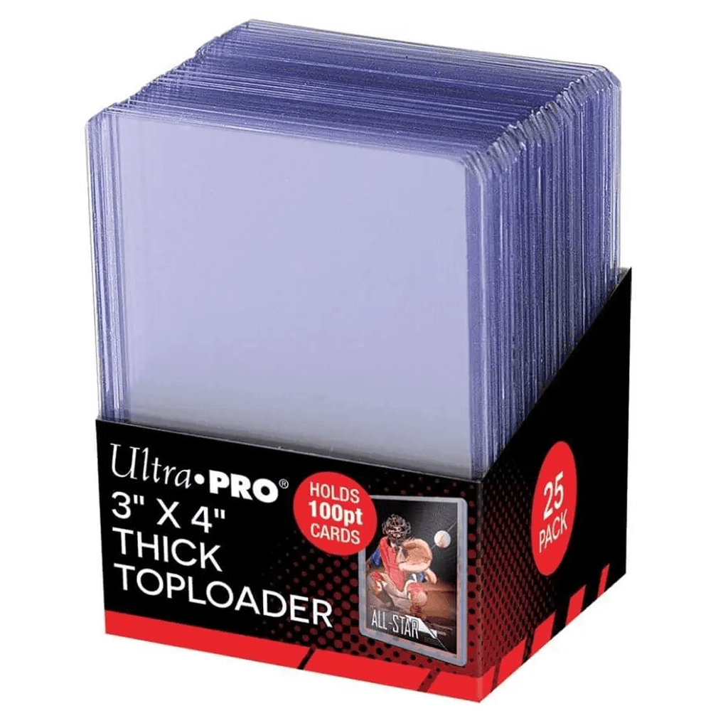 ULTRA PRO Toploader - 3 x 4 Thick 100pt. Clear 25ct – Icons of Sport