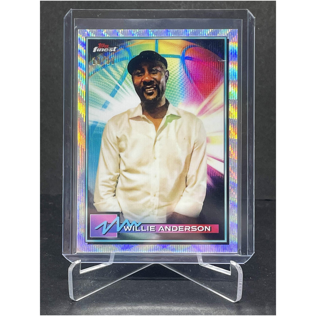 2021 Topps Finest Willie Anderson Wave Refractor 16/30 – Icons of Sport