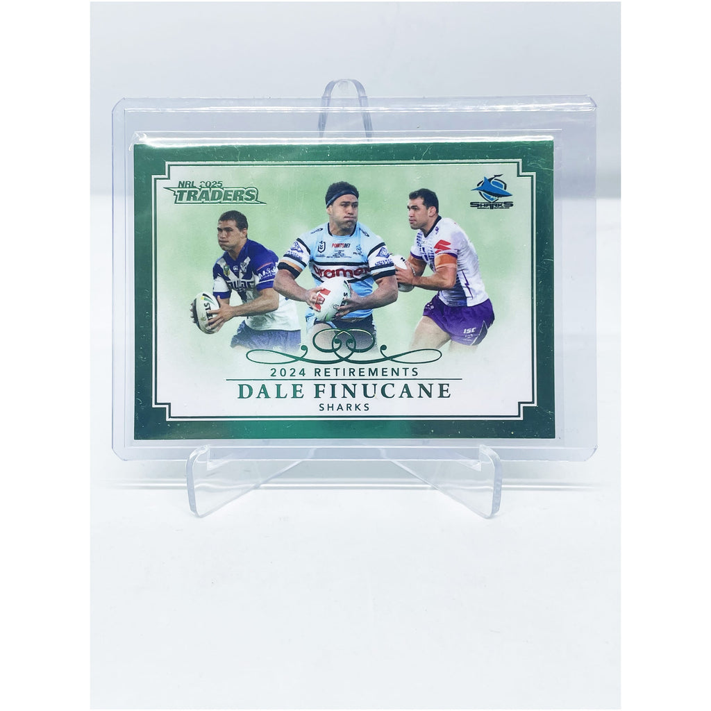 2025 NRL Traders 2024 Retirements Dale Finucane Cronulla-Sutherland Sh ...