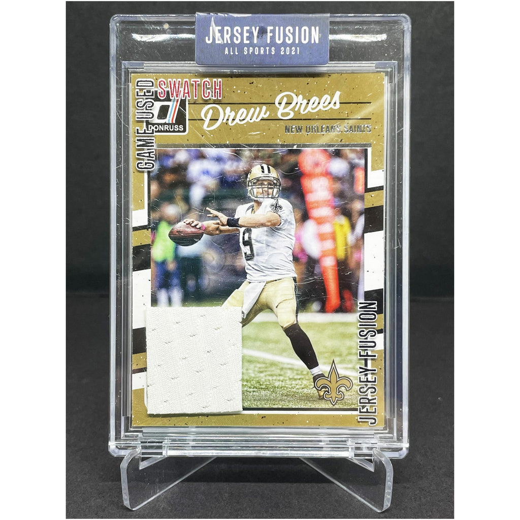 Panini Donruss Drew Brees Jersey Fusion Game Used Swatch #JF-DB13 ...
