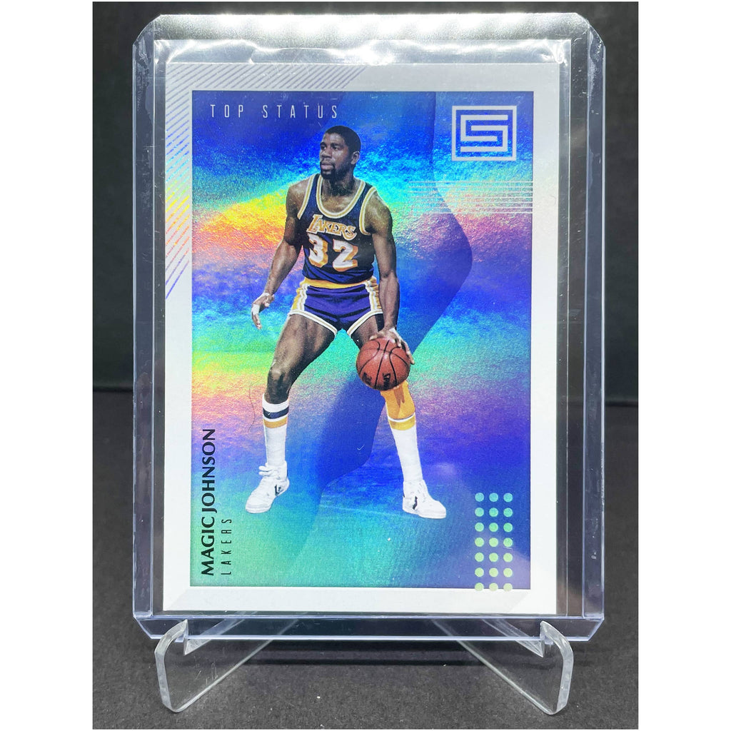 2018-19 Panini Status Magic Johnson Top Status Silver - No. 13 – Icons ...
