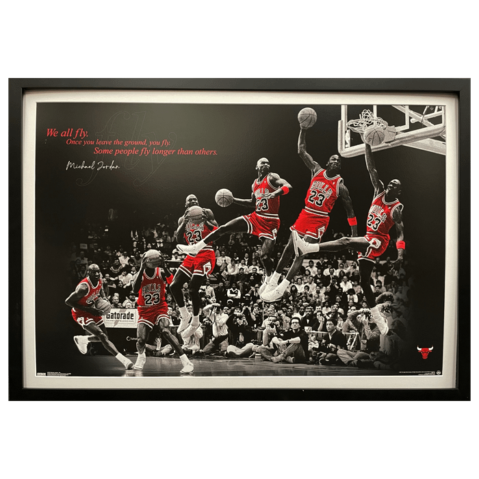 Michael Jordan in Flight Framed Full Size Print - Michael Jordan ...