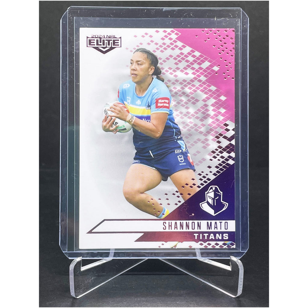2024 NRL Elite Shannon Mato Gold Coast Titans NRLW Mojo Pink Diamond 2 ...