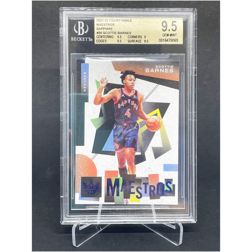 2021-22 Court Kings Maestros Sapphire Scottie Barnes 09/25 BGS 9.5 Gem ...