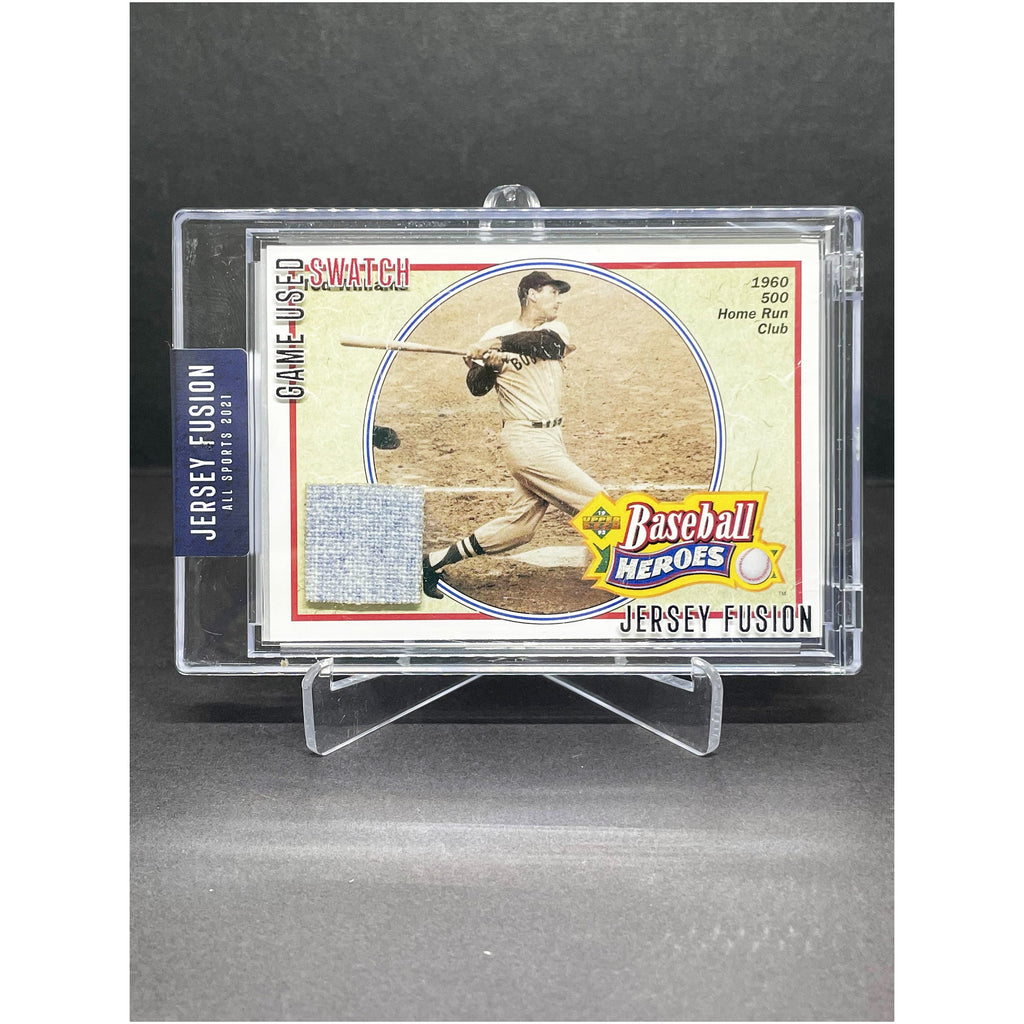1992 Upper Deck Baseball Heroes Ted Williams Jersey Fusion Game Used S ...