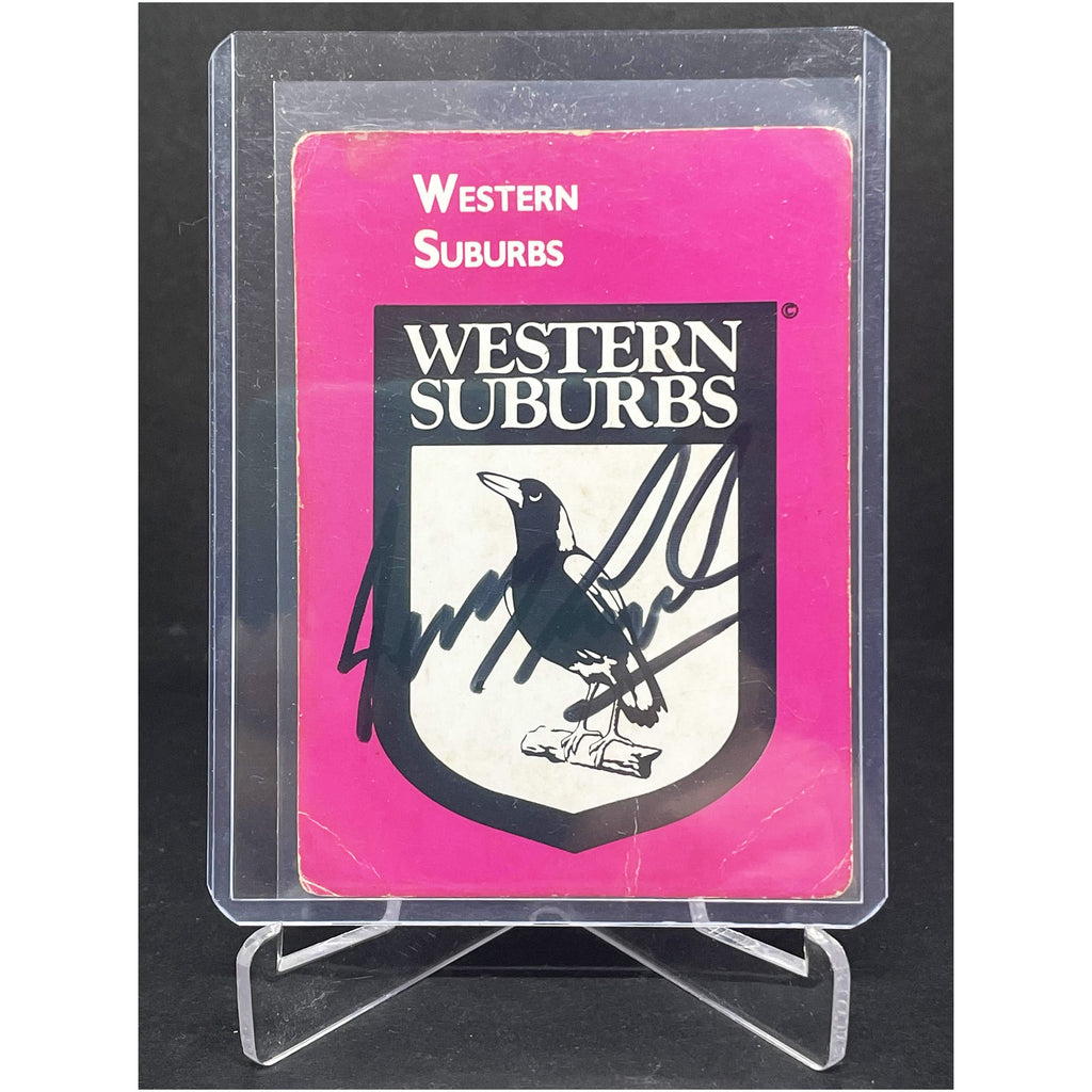 1988 Scanlens Terry Lamb Hand Signed Western Suburbs Magpies Card 106 ...