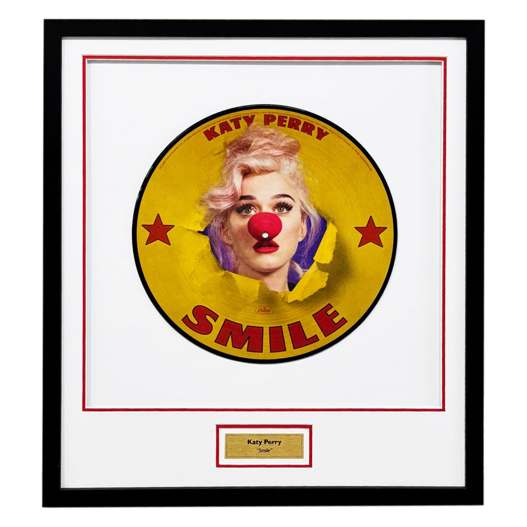 Katy Perry “Smile” Framed Vinyl Display – Icons of Sport