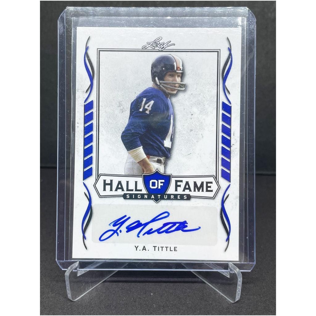 2021 Leaf Y.A. Tittle Hall Of Fame Signatures Auto #HOF-YAT – Icons of ...