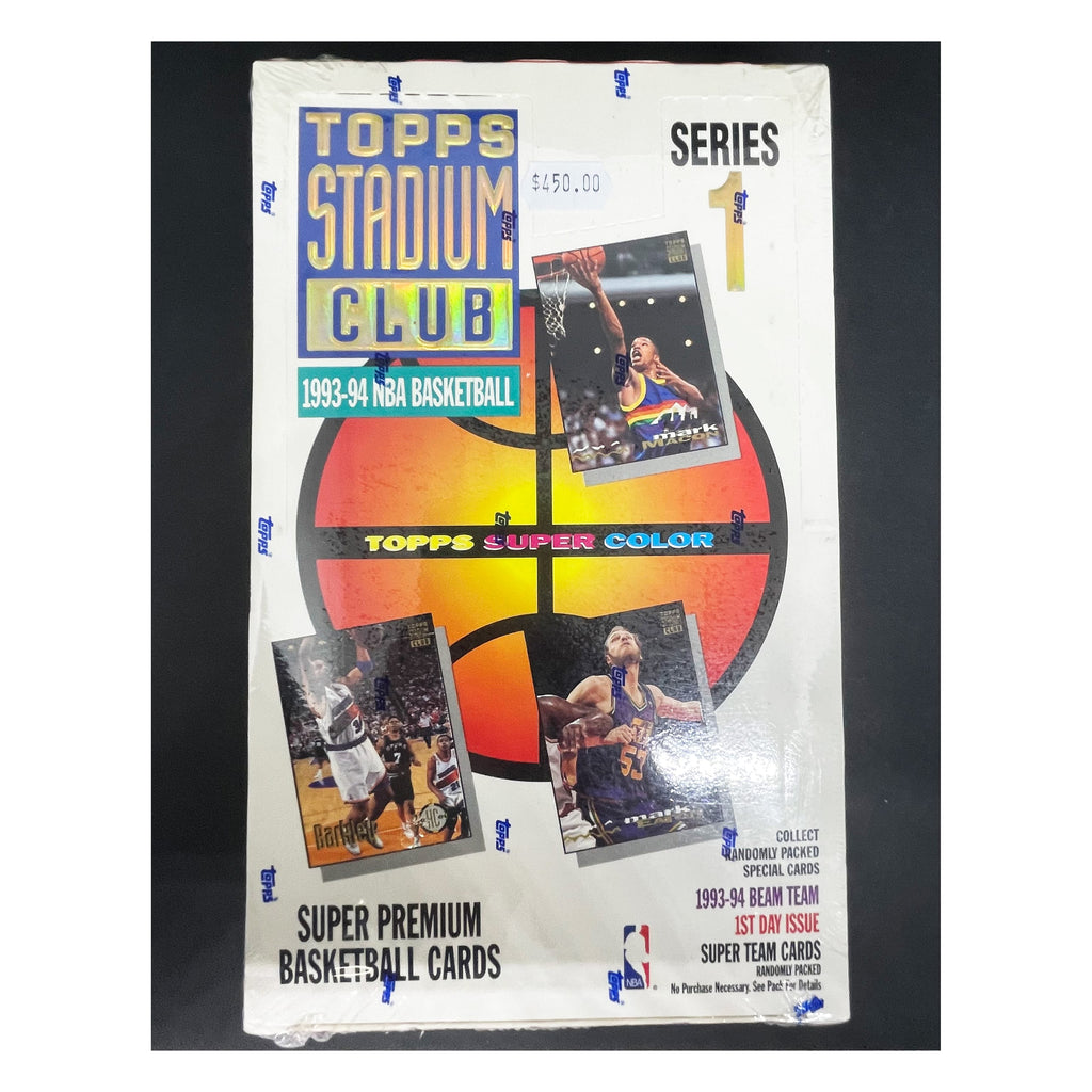 1993-94 Topps Stadium Club NBA Basketball Series 1 Hobby Box – Icons of ...