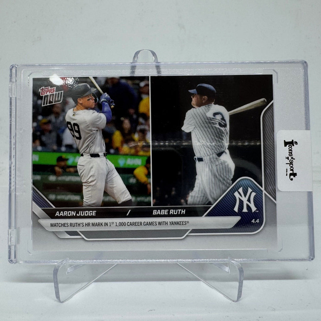 Aaron Judge/Babe Ruth - 2025 MLB Topps NOW® - Card 40 – Icons of Sport
